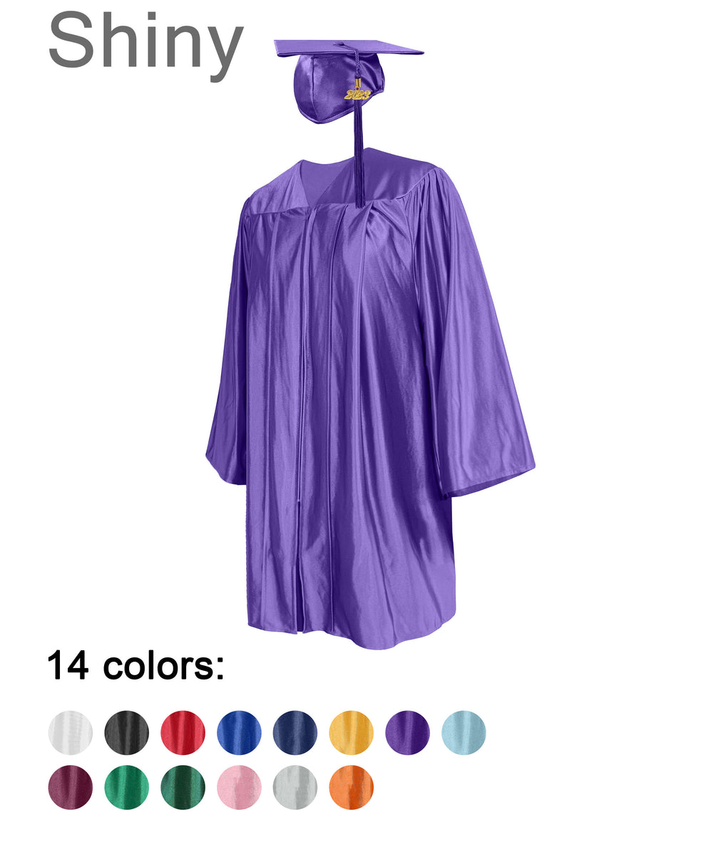 Shiny Kids Graduation Gown & Cap with Tassel for Preschool ...
