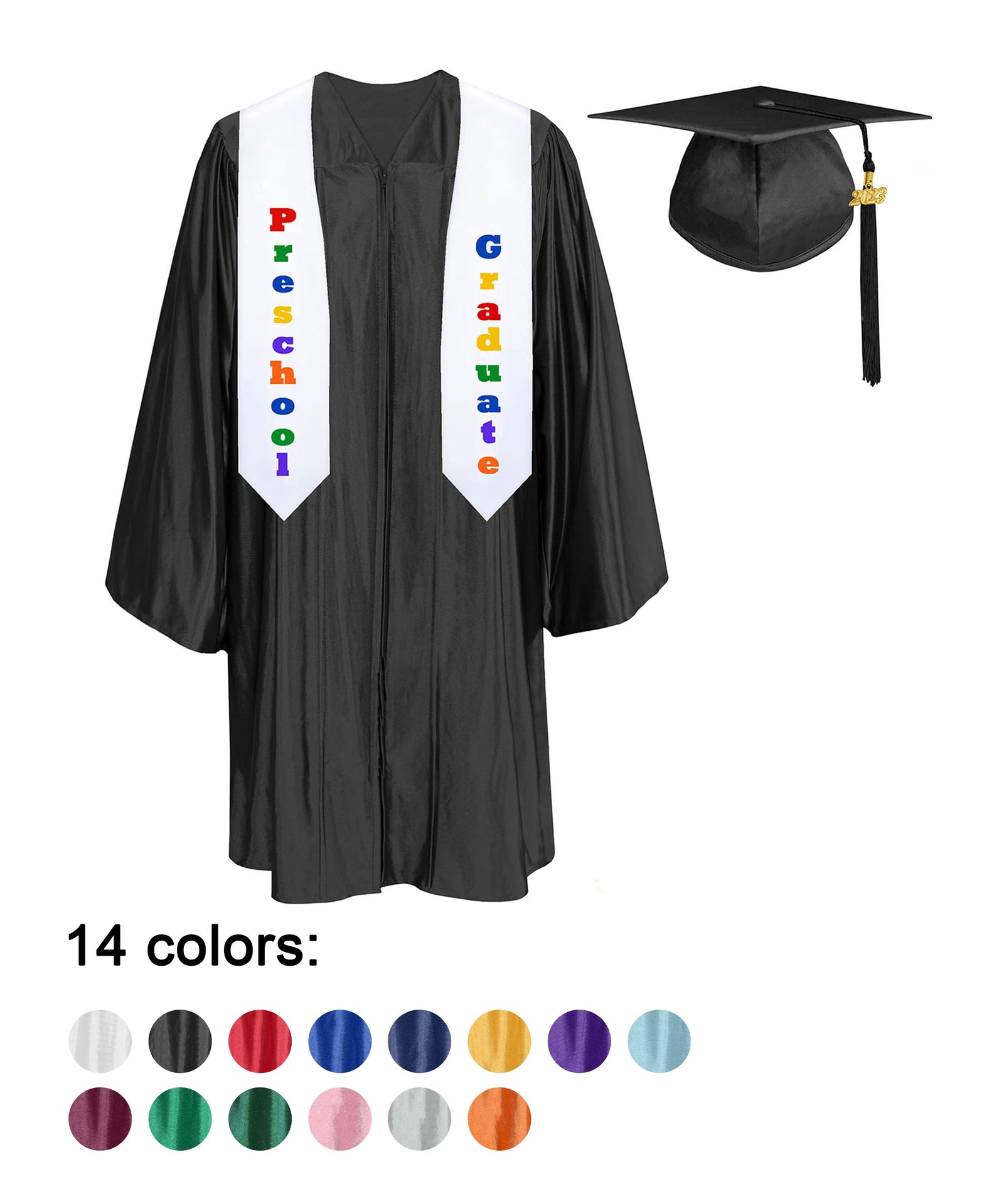 Preschool Kids Graduation Gowns Kindergarten Graduation Uniform Gowns ...