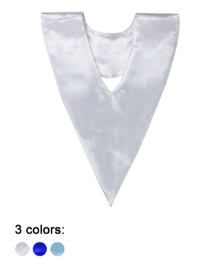 Traditional One Color V Stoles -Rich Colors Available - CA Graduation ...