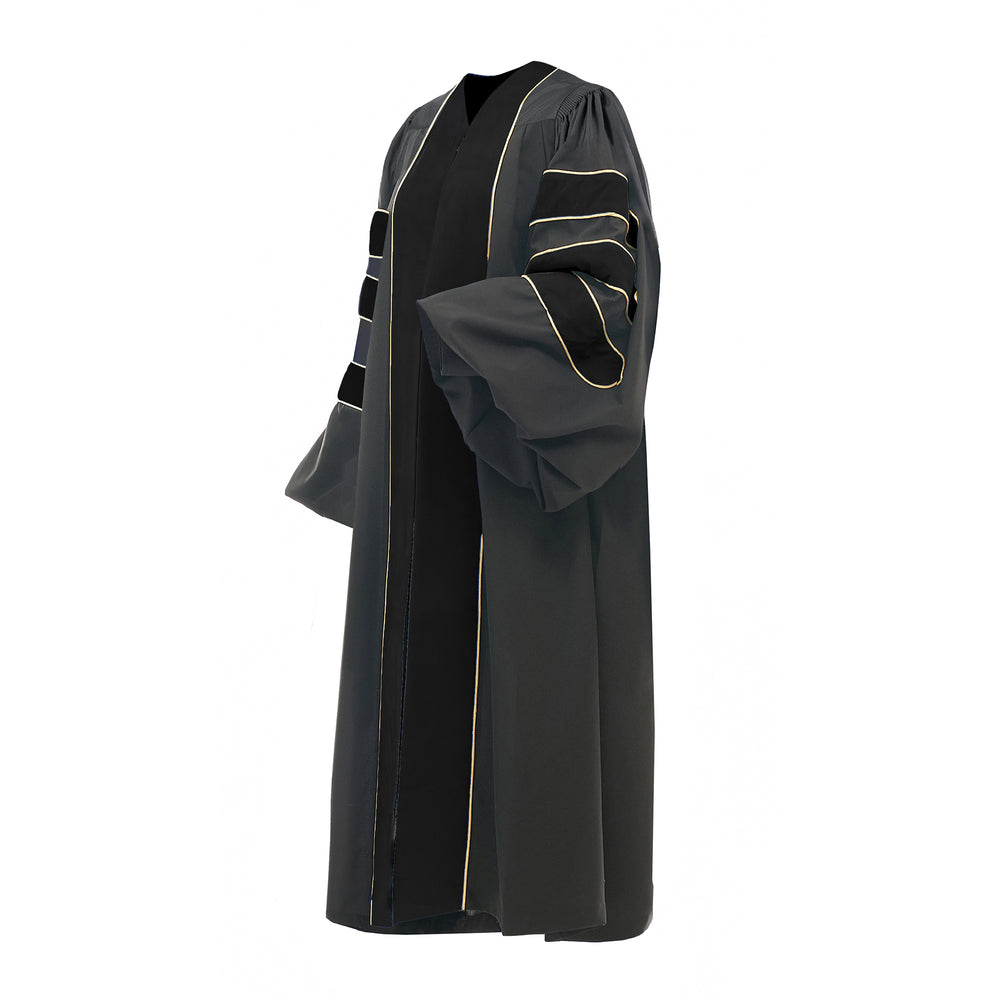 Deluxe Doctoral Graduation Gown / Ph.D. Gown & Regalia for Professor ...