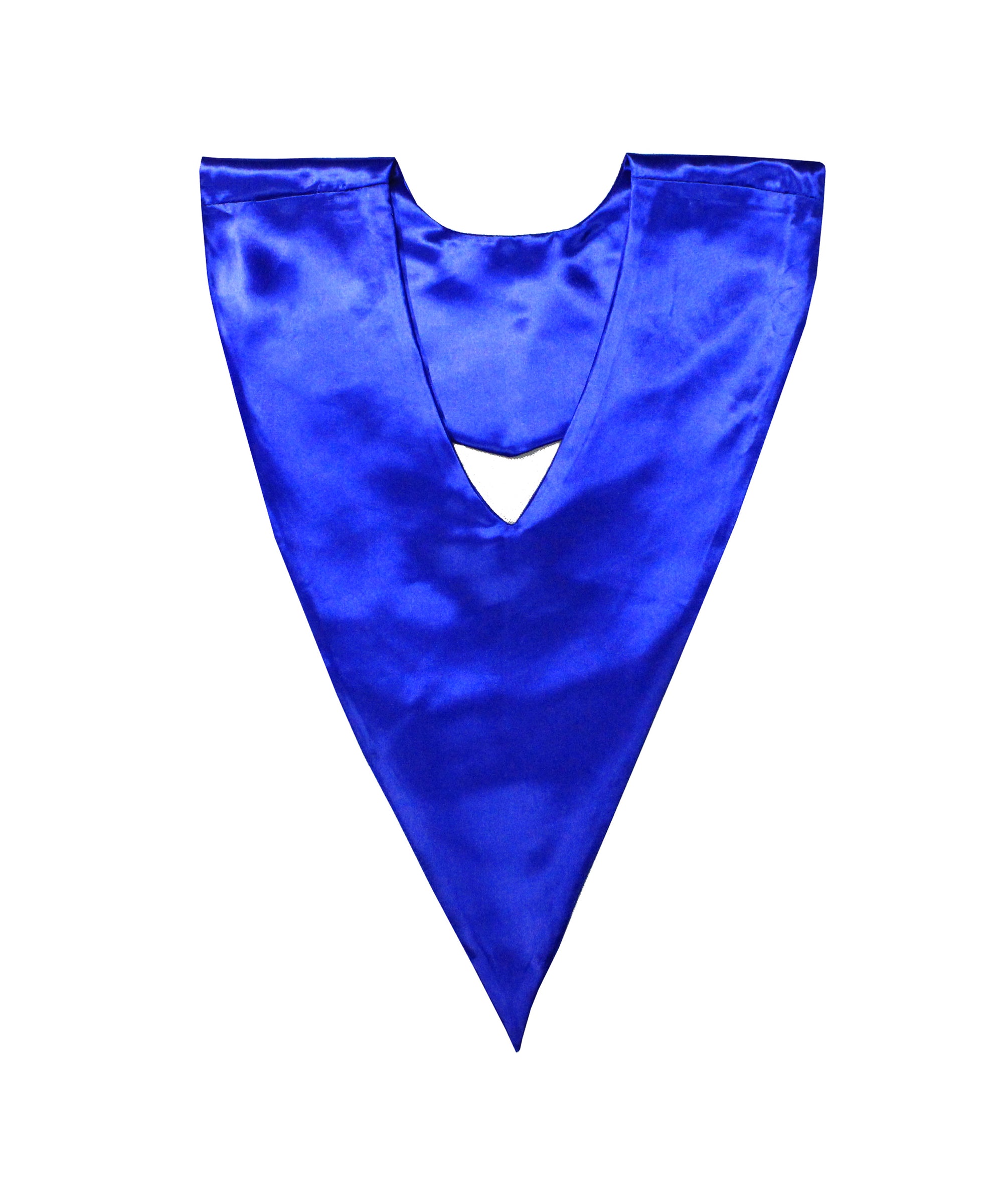 Traditional One Color V Stoles -Rich Colors Available - CA Graduation